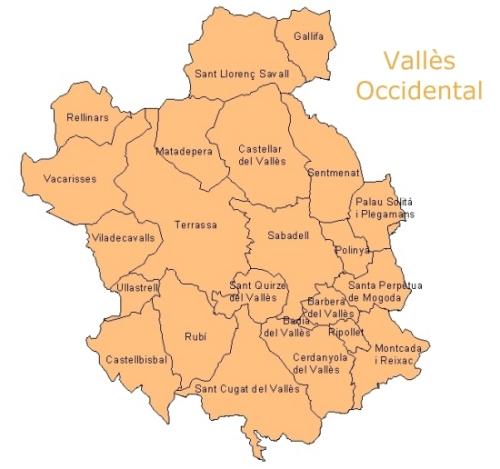 Comarca del Vallés Occidental o Vallès Occidental